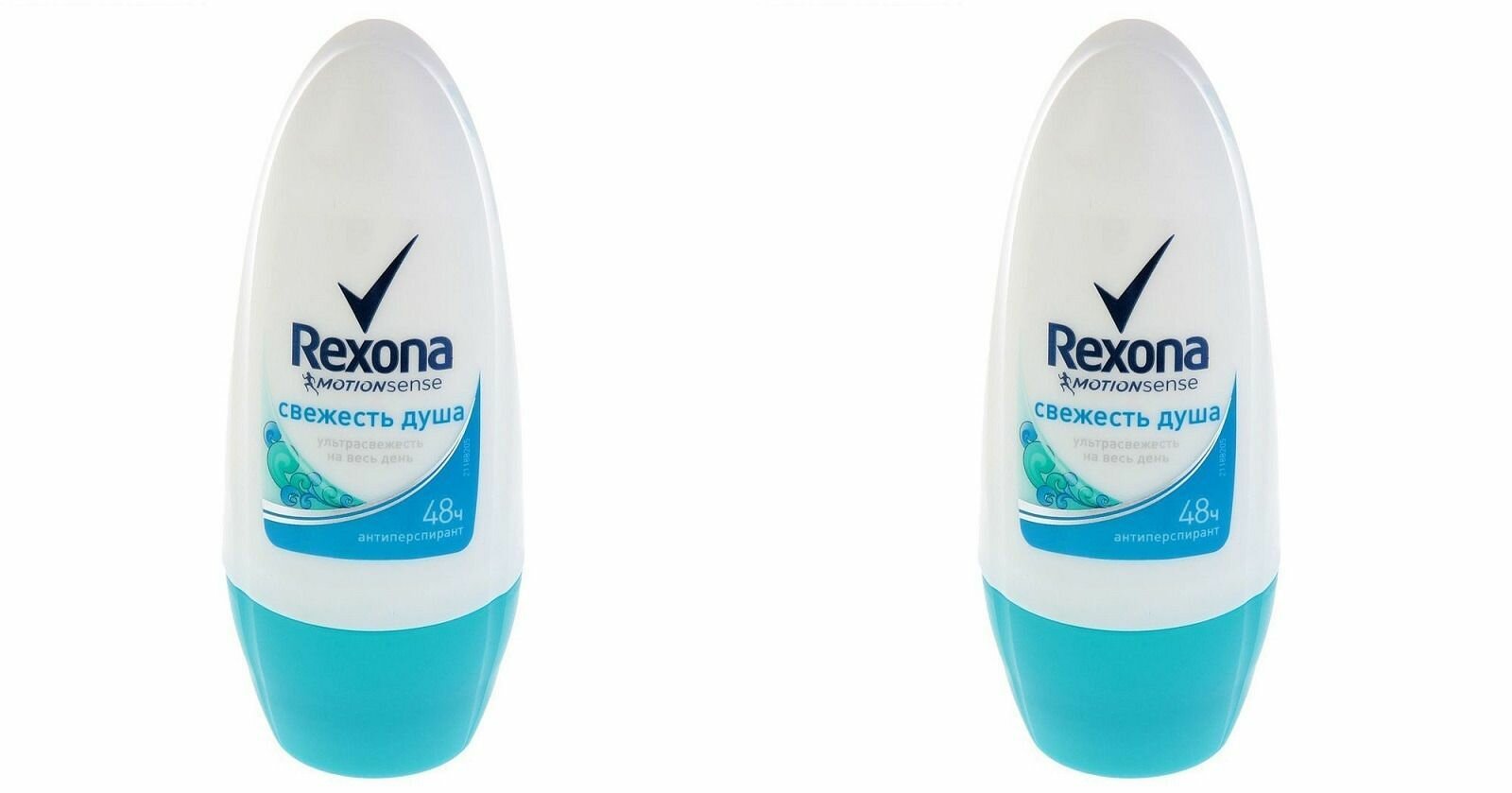 Рексона део-ролл женский Свежесть душа 50мл, 2шт.