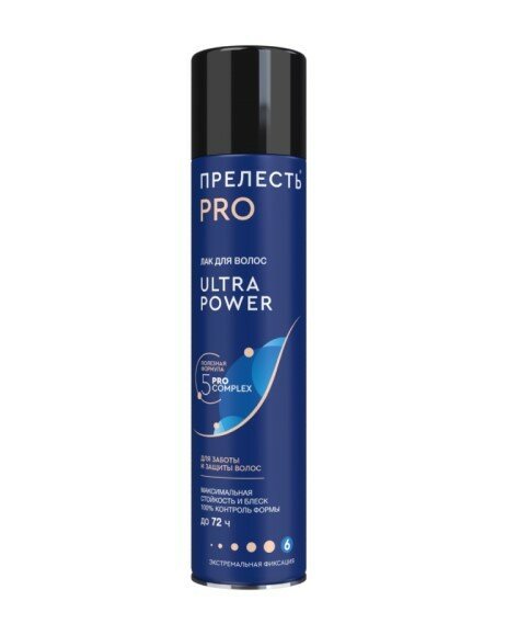 Набор из 3 штук Лак для волос Прелесть Pro Ultra Power 300мл