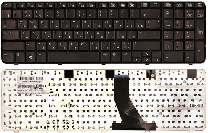 Клавиатура для HP Compaq Presario CQ70-212ER черная