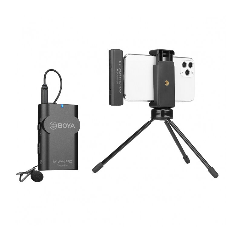 Двухканальный беспроводной микрофон для устройств с Lightning разъемом Boya BY-WM4 PRO-K3