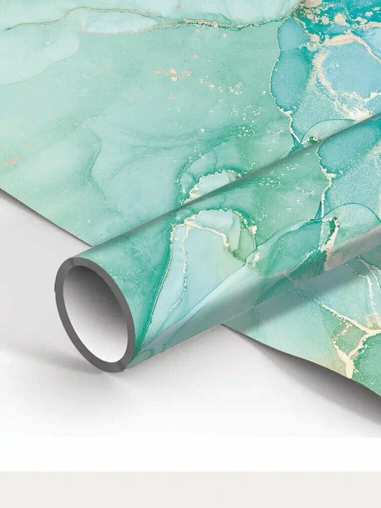 Упаковочная бумага для подарков AXLER глянцевая, оберточная подарочная бумага для упаковки в рулоне 70*100см 90г/м2