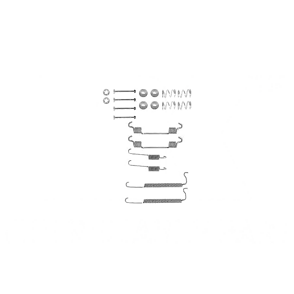 NK 7950849 комплект монтажный торм. колодок Chevrolet (Шевроле) aveo spark Daewoo (Дэу) kalos 91-