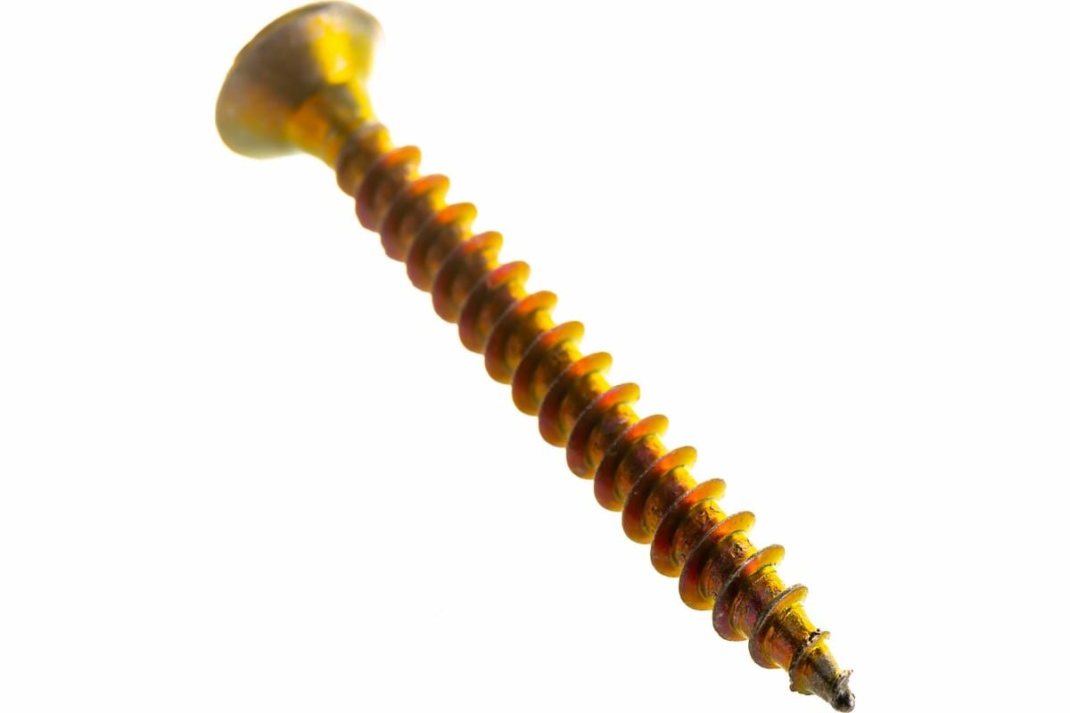 Саморез креп-комп POZY 5x45 желтый цинк 400 шт жд545ф для монтажа металлопрофиля