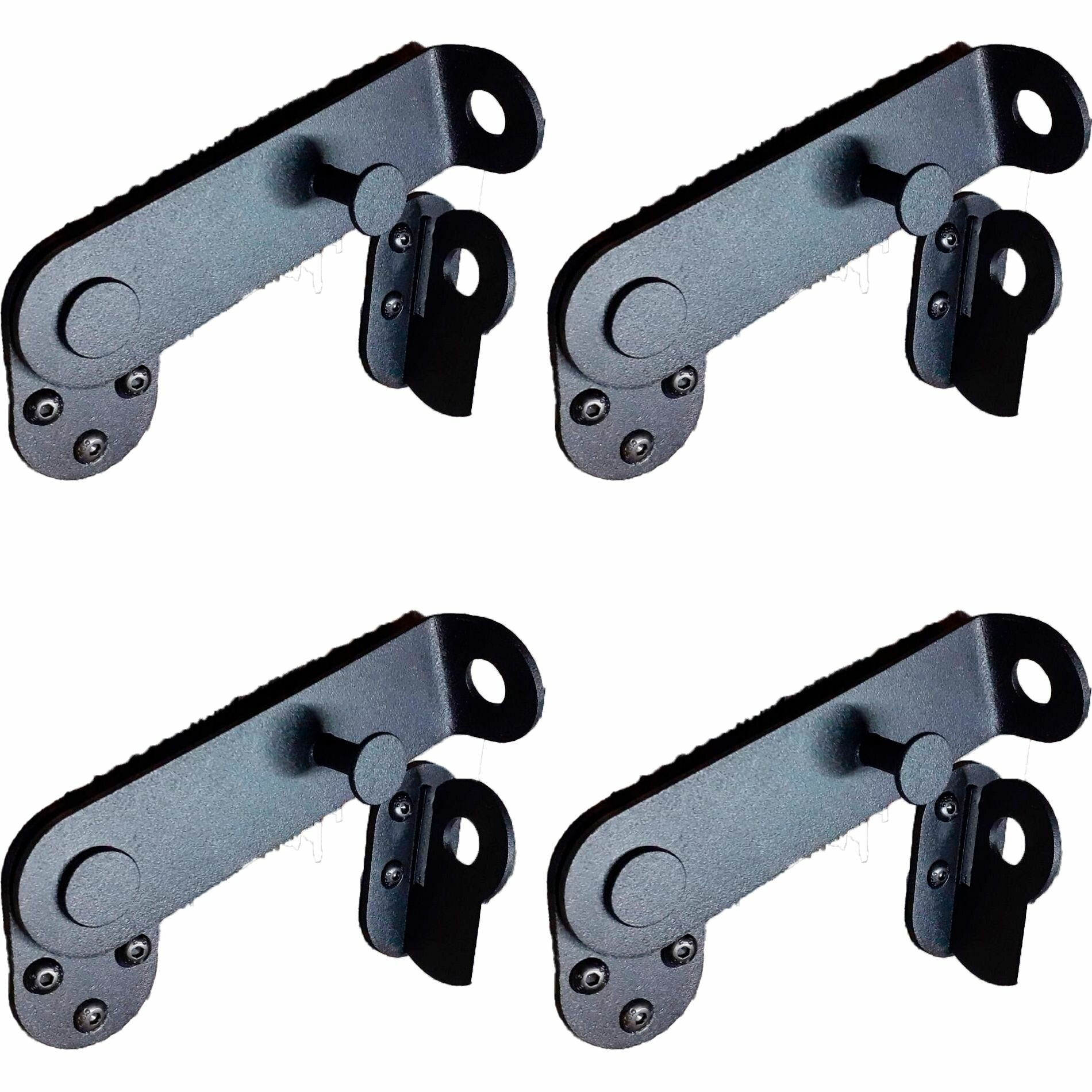 Щеколда перекидная для калиток №8 (черный) (4 штуки)