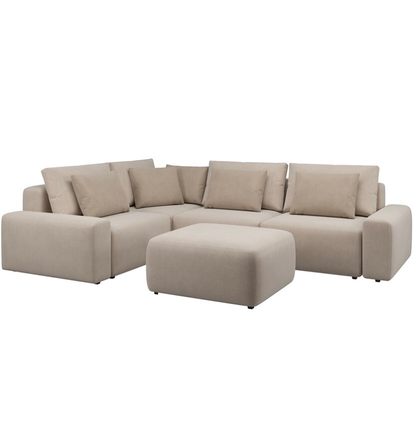 Диван модульный Гунер 1 Беж, пантограф