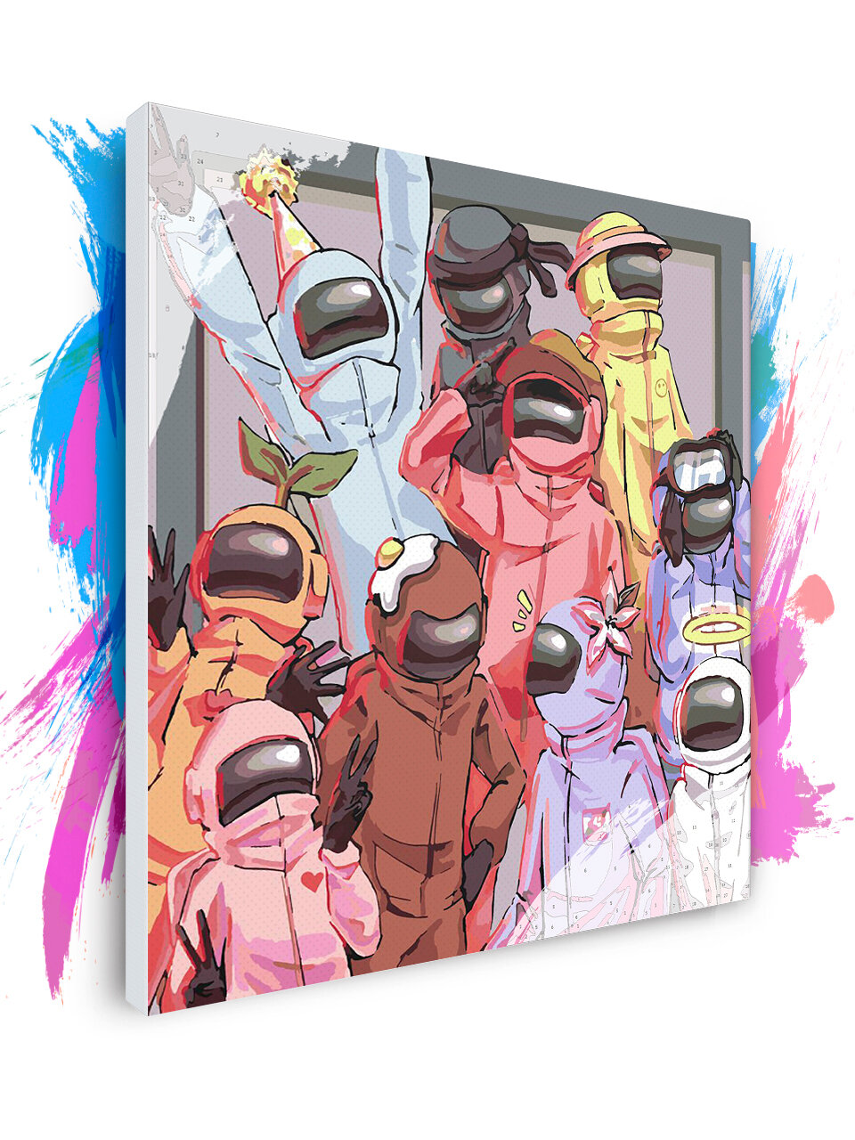 Картина по номерам на холсте Among Us, 40 х 40 см