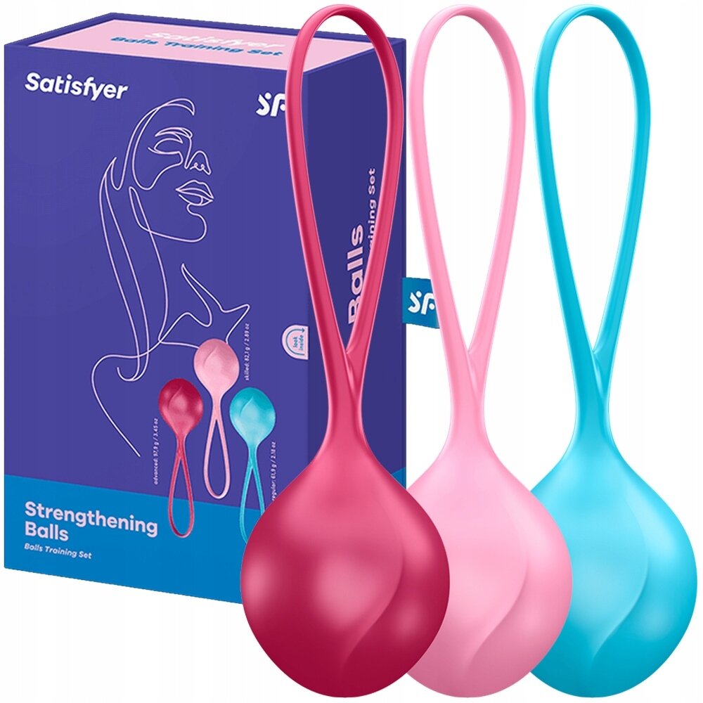 Вагинальные шарики Satisfyer Strengthening Balls Набор из 3-х шариков