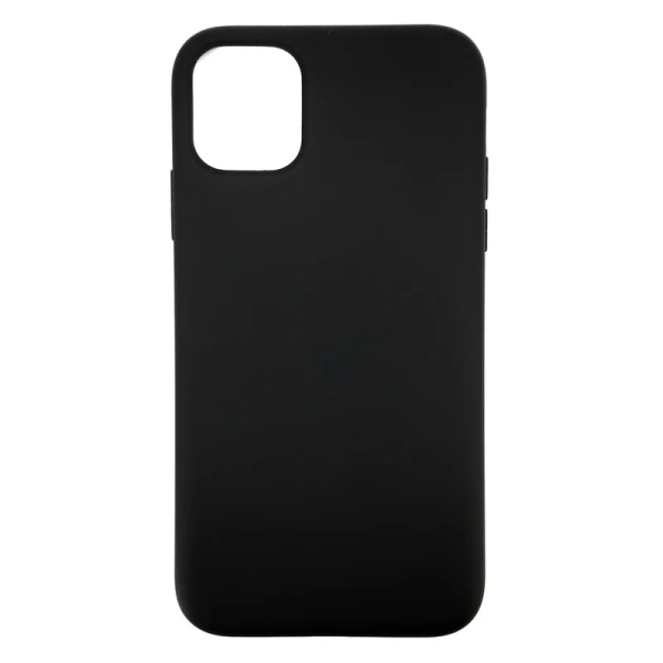 Силиконовый чехол с микрофиброй Borasco для iPhone 13 Pro Черный