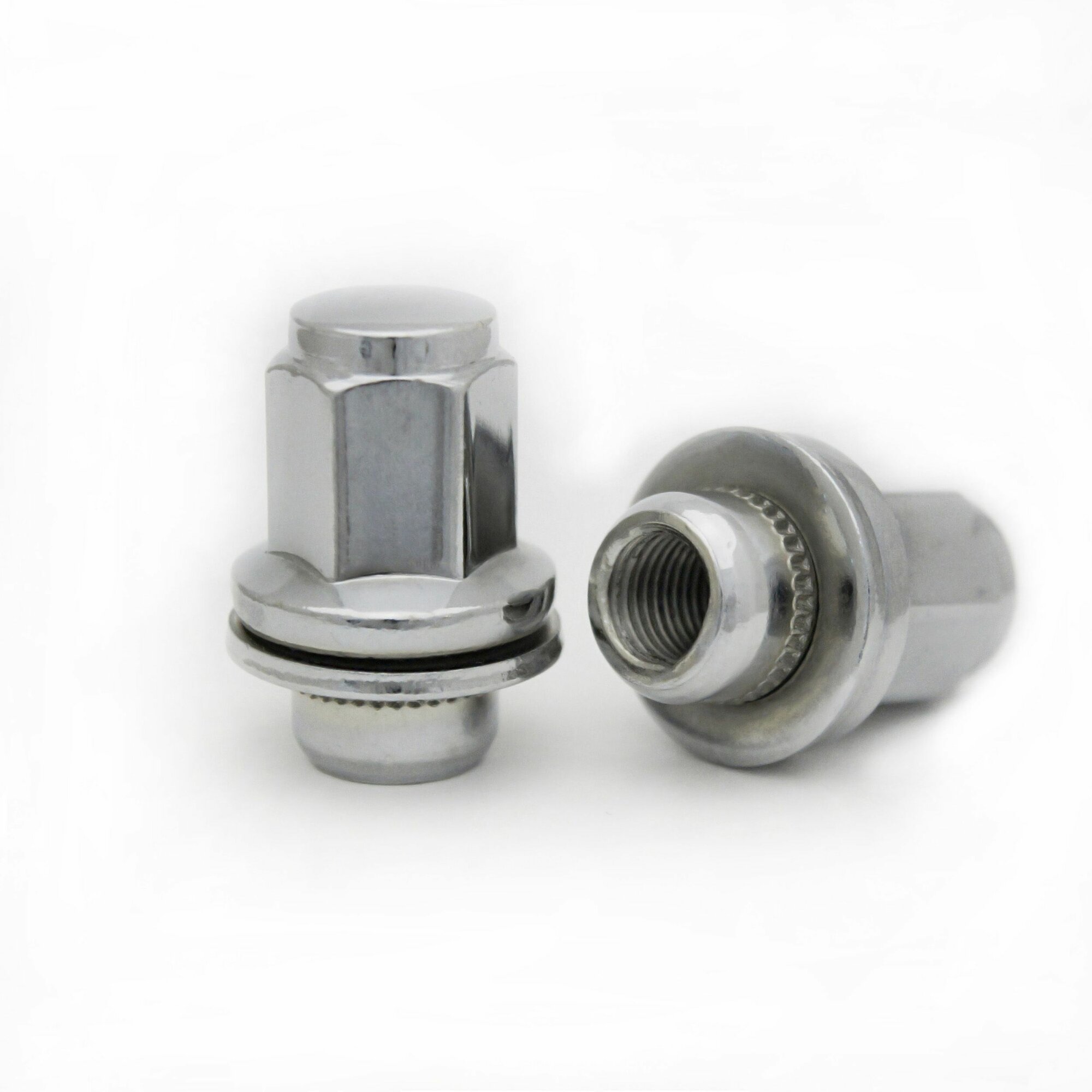 Гайка закрытая M12х1,5 Конус вращающийся, высота 33мм закрытая(цельная) ключ 19мм, Хром. Форд