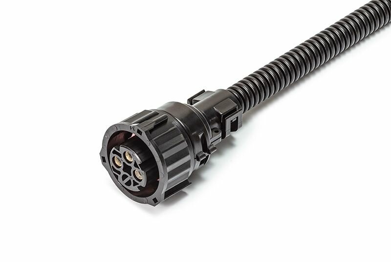 Разъем байонет 3-х контактный для ГАЗ, Камаз, УАЗ, МАЗ / С прямым адаптером, с проводами, OEM 1-967325-1