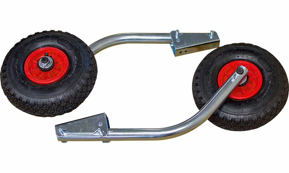 Транцевые колеса №1.4, для лодки НДНД, оцинкованные, быстросъемные