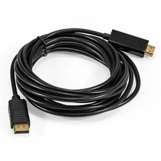 Кабель DisplayPort-HDMI Exegate EX-CC-DP-HDMI-5.0 20M/19M, экран 5м.