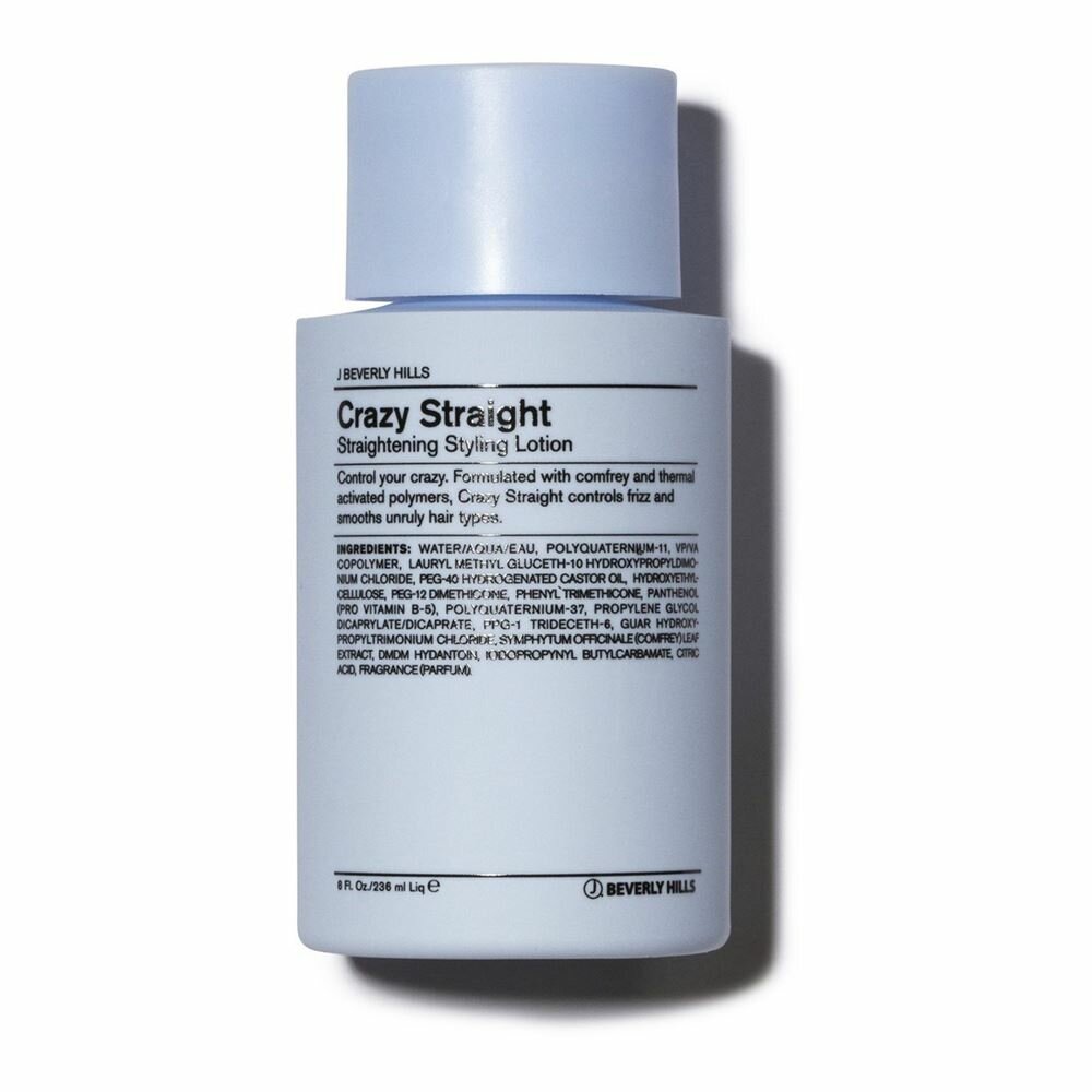 Лосьон J Beverly Hills Styling Crazy Straight Straightening Styling Lotion, Лосьон для выпрямления, 236 мл