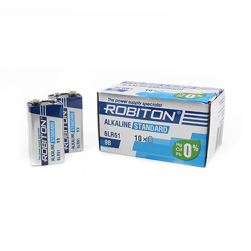 Элемент питания ROBITON STANDARD 6LR61 9V BULK10