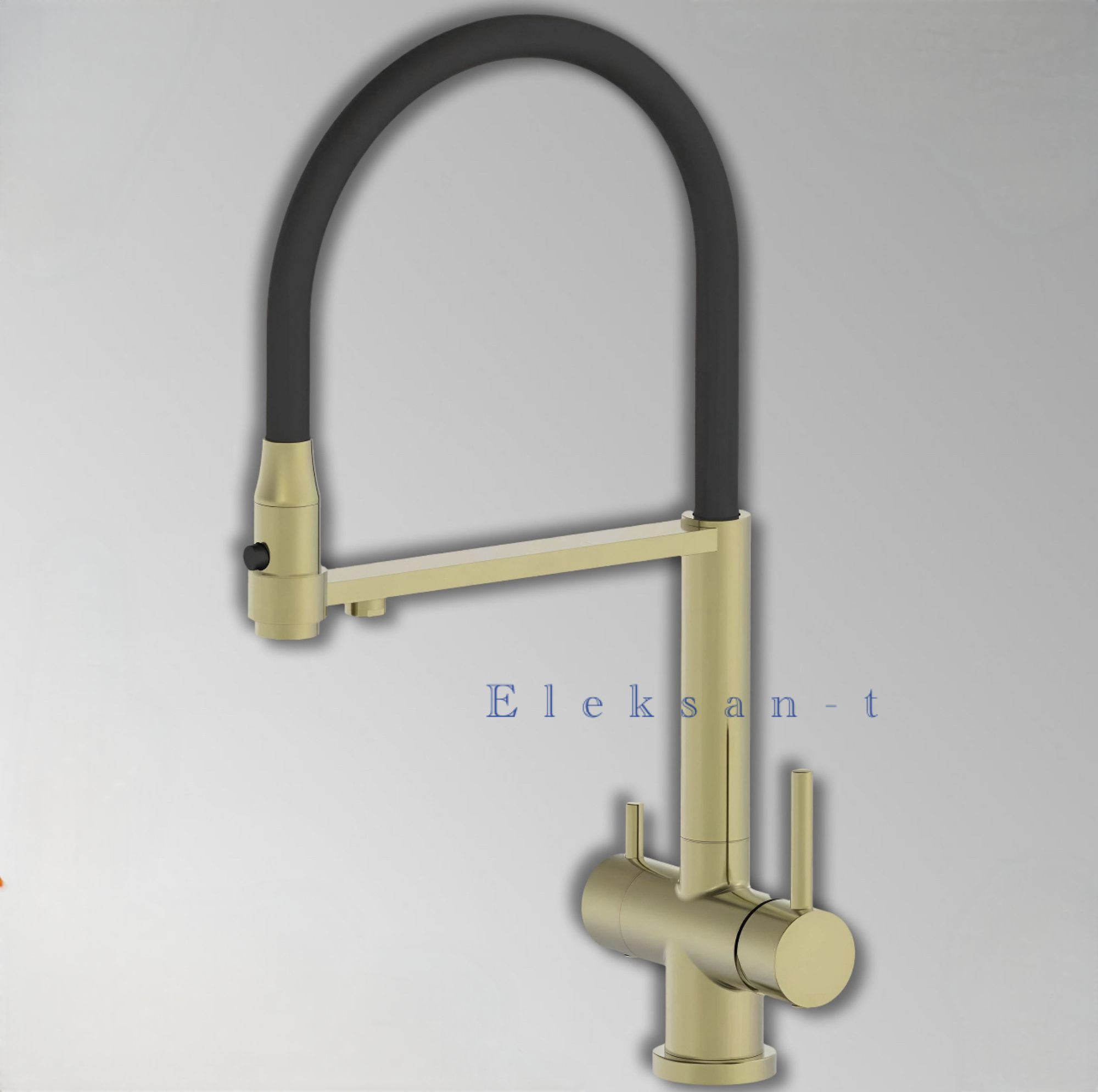 Смеситель для кухни под фильтр Kern 2059 Brush Gold