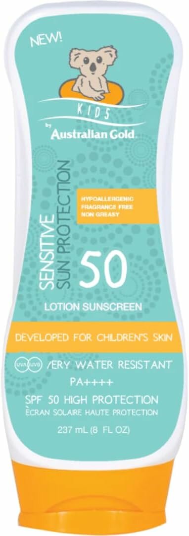 Солнцезащитное средство для детей SPF 50 Kids Sensitive Sun Ptotection Australian Gold 237 мл