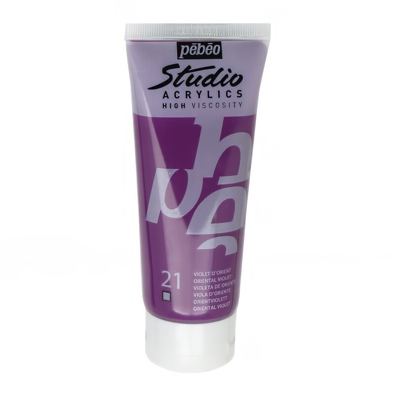 Краска акриловая Pebeo Studio Acrylics, 100 мл, фиолетовый восточный