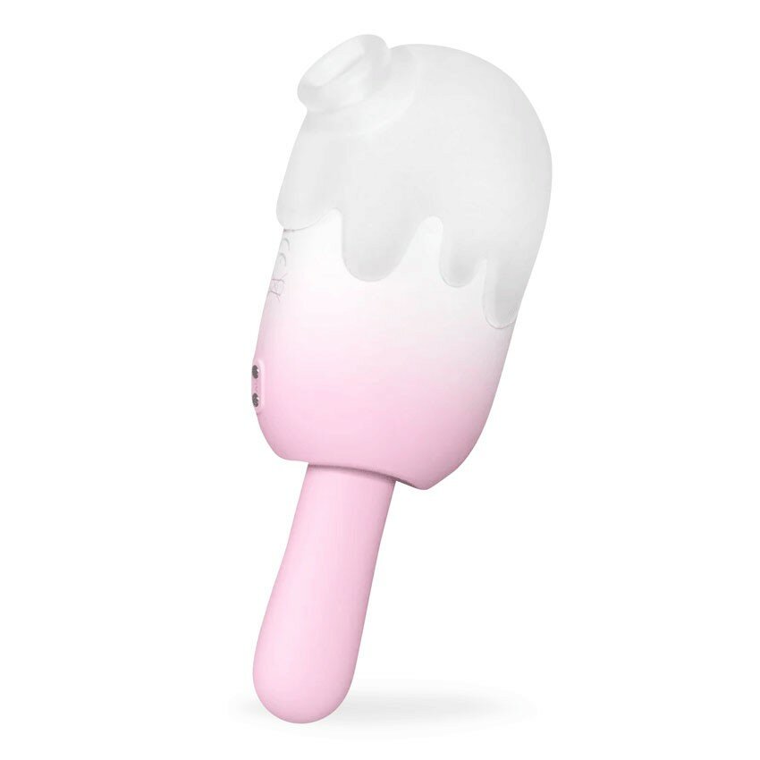 S-HANDE Нежно-розовый клиторальный вибромассажер Bite Me - 14,8 см. Клиторальные стимуляторы
