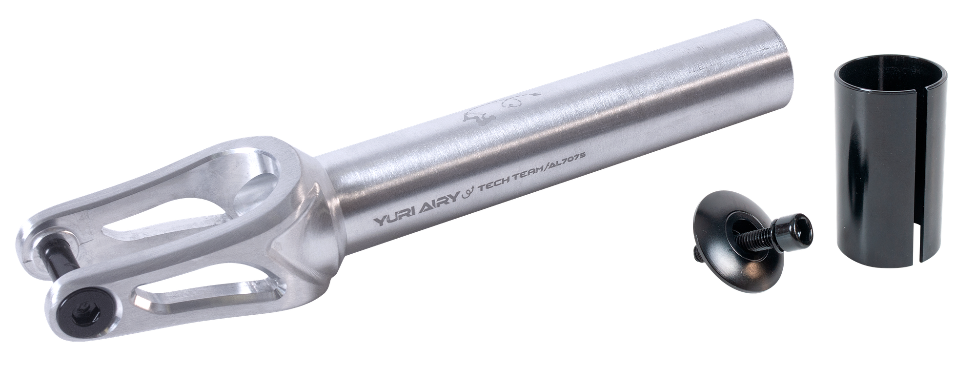 Вилка для X-Treme самоката, Yuri Airy, AL 7075 (SCS/HIC 24x110мм колеса) cерая