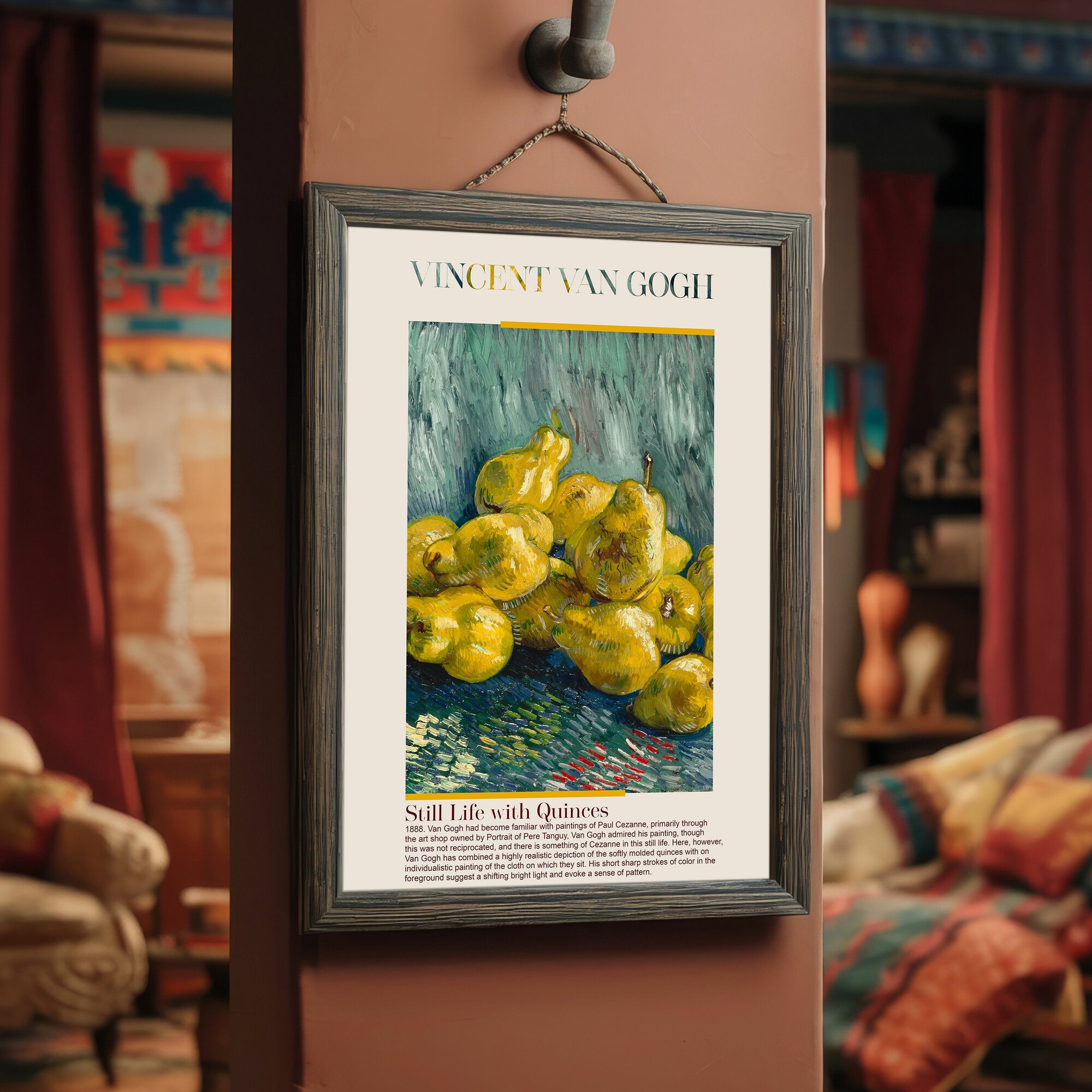 Постер "Натюрморт с айвой" - Винсент Ван Гог 40х50