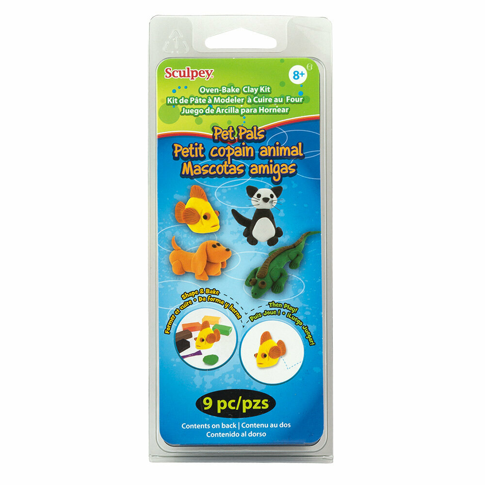 Sculpey Pet Pals Kit полимерная глина K3 6100-JZ69 113 г набор для лепки фигурок животных