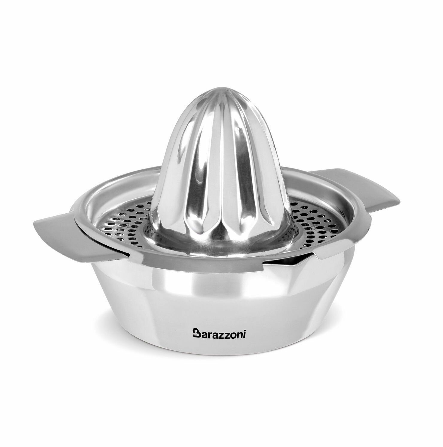 Соковыжималка для цитрусовых ручная Barazzoni My Utensil Citrus Juicer, нержавеющая сталь 18/10, серебристая
