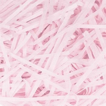 Бумажный наполнитель (полосками) для декора 50 гр цвет розовый