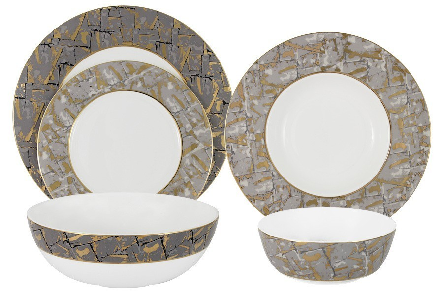 Обеденный сервиз Злата 21 предмет на 6 персон - NG-M180303-21D Naomi