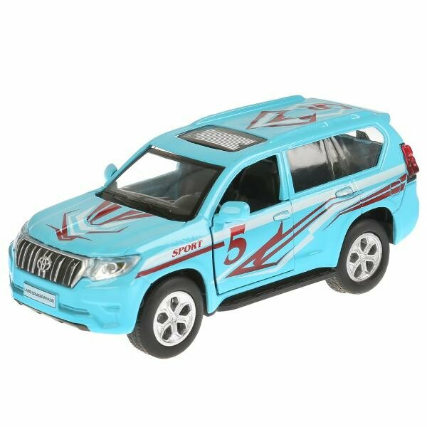 Модель машины Технопарк Toyota Land Cruiser Prado Спорт, инерционная, свет, звук PRADO-S-SL
