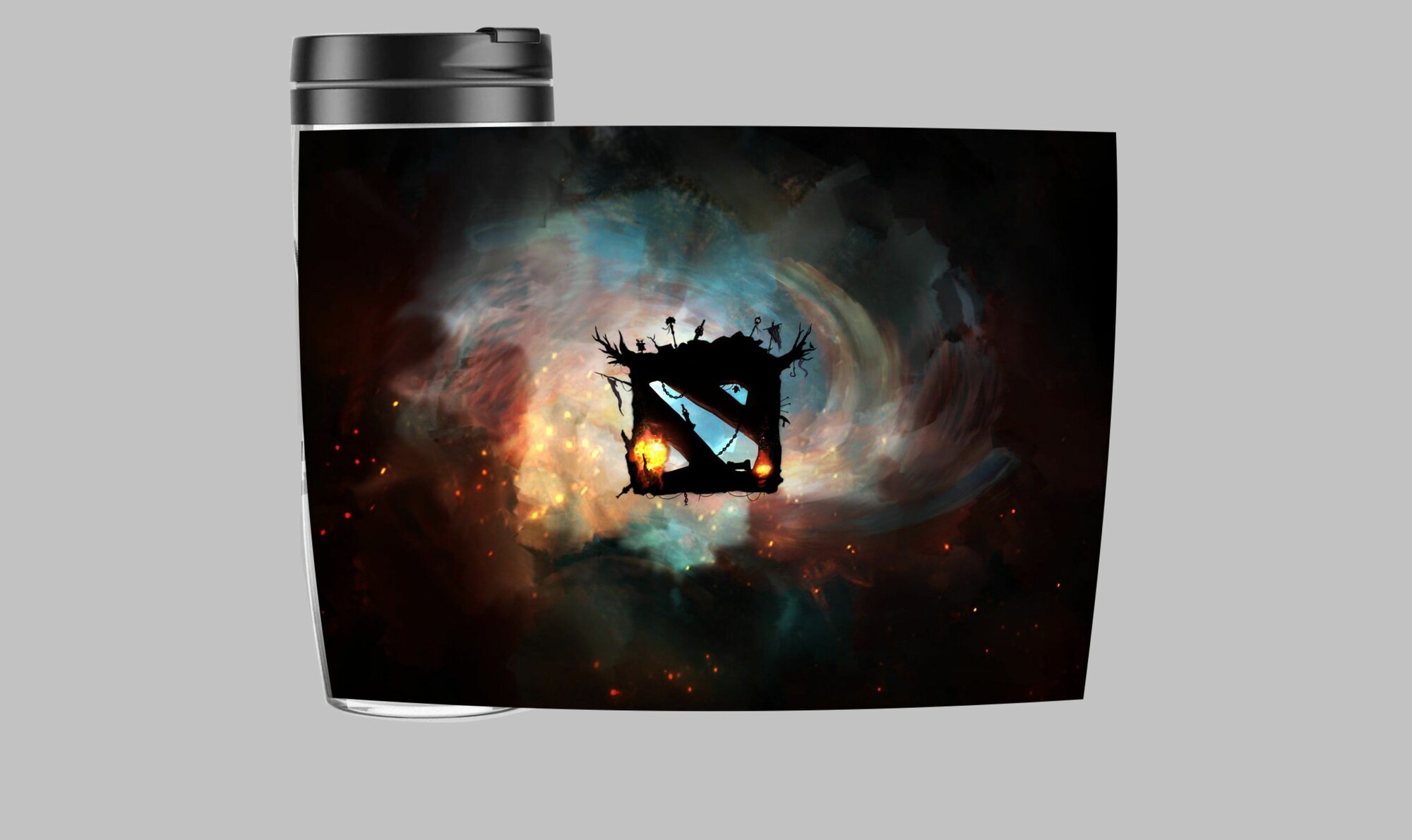 Термостакан с принтом "Дота 2"