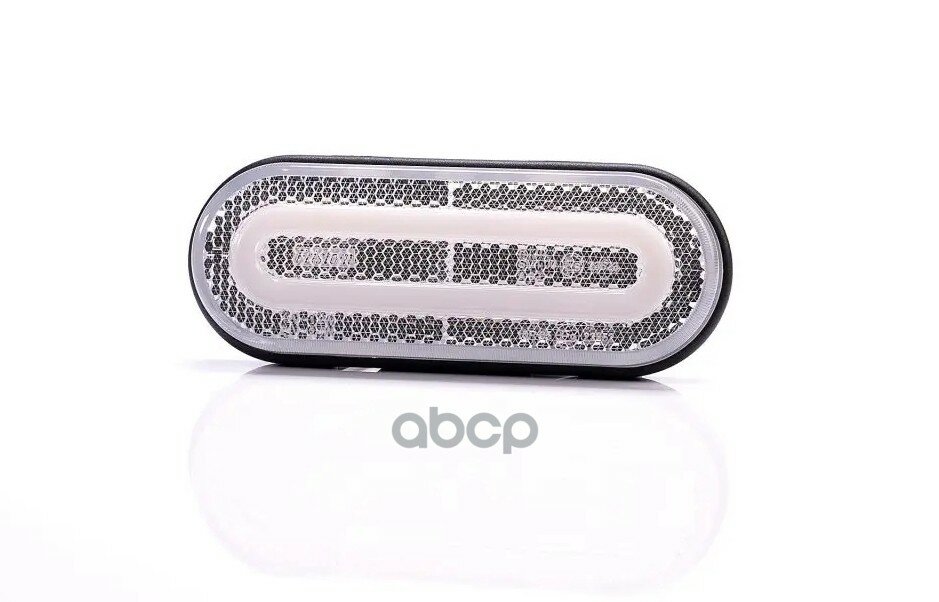 Фонарь габаритный LED 12-36В, белый со светоотражателем и проводом дл. 0,5м. Fristom арт. FT072BLED