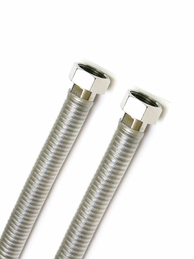 Сильфонная подводка для газа с ПВХ OVERCON 1/2"Г/Г 150 см