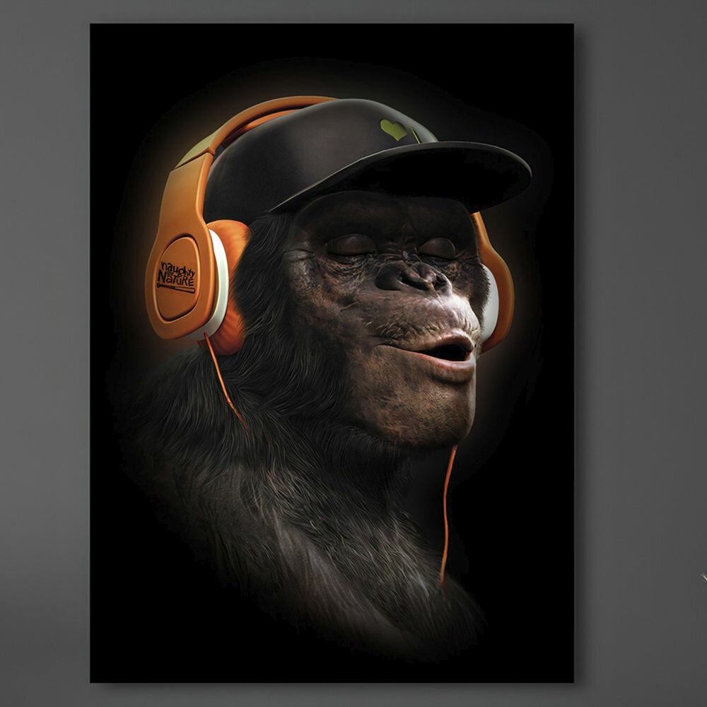 Картина на стену для интерьера от бренда Pechat Vip из категории Три-мудрые-обезьяны 50х70 см.