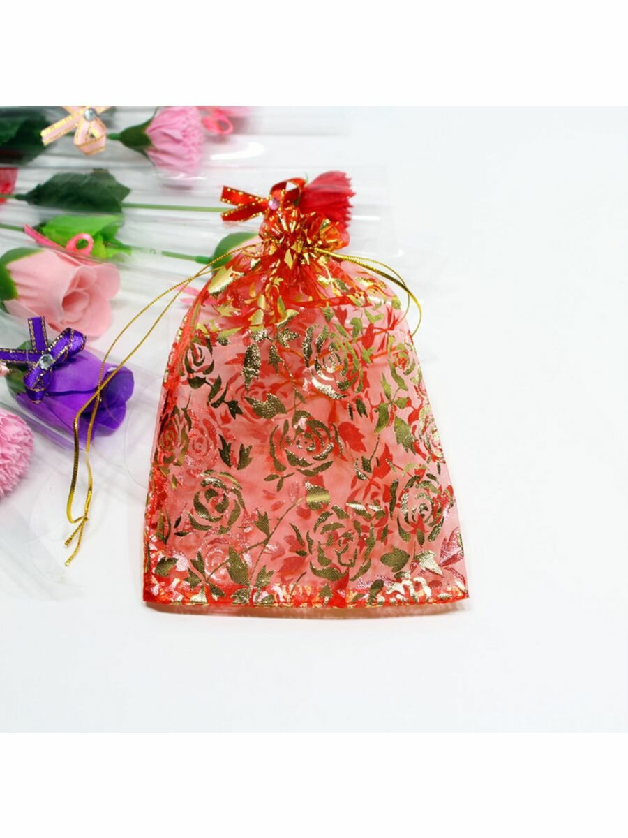 Подарочные мешочки из органзы, 5 штук 13×18