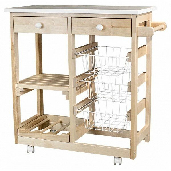 Тумба Мебелик с баром и корзинами Мебелик
