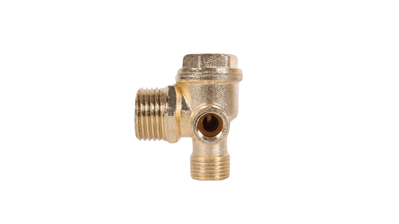 Обратный клапан для компрессора 05 1/2нр х 3/8нр х 1/4вр (плоский)