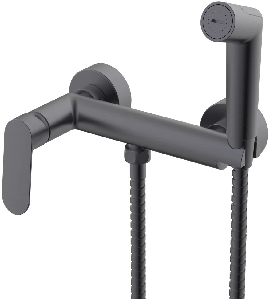 Гигиенический душ Splenka S41.51.09 со смесителем, графит матовый