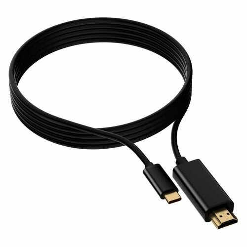 Кабель-переходник аудио-видео Buro USB Type-C (m) - HDMI (m), ver 2.0, 1.5м, черный [bu-typec-hdmi-1.5m]