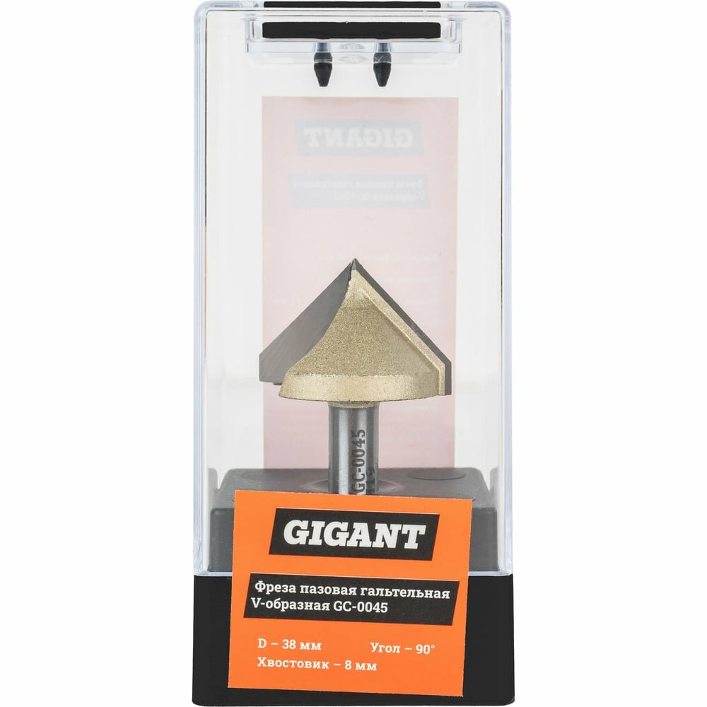 Пазовая гальтельная V-образная фреза Gigant GC-0045