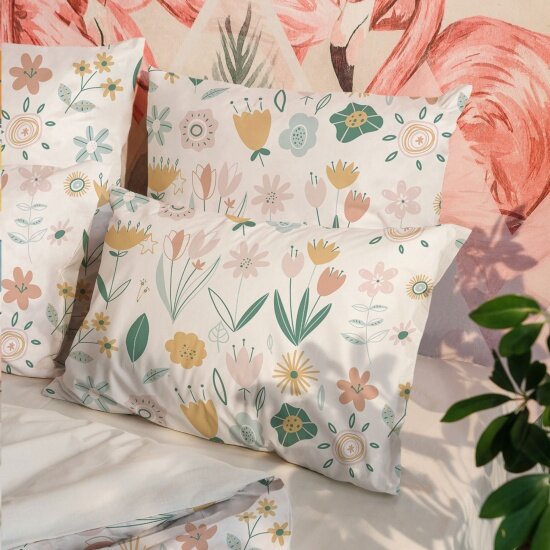 Двуспальный комплект постельного белья Волшебная Ночь Daisy с наволочками 50х70