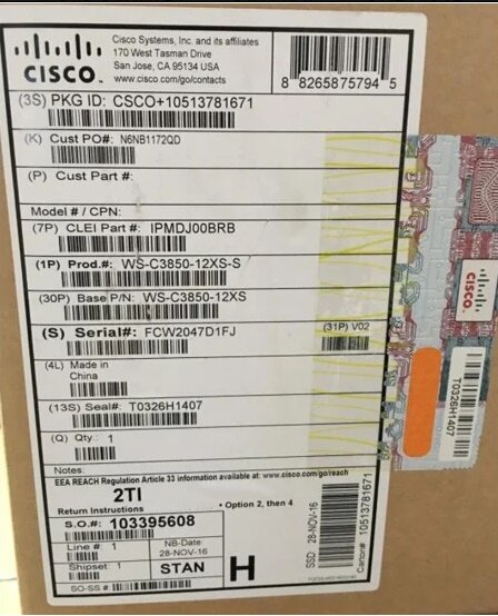 Cisco Catalyst WS-C3850-12XS-S