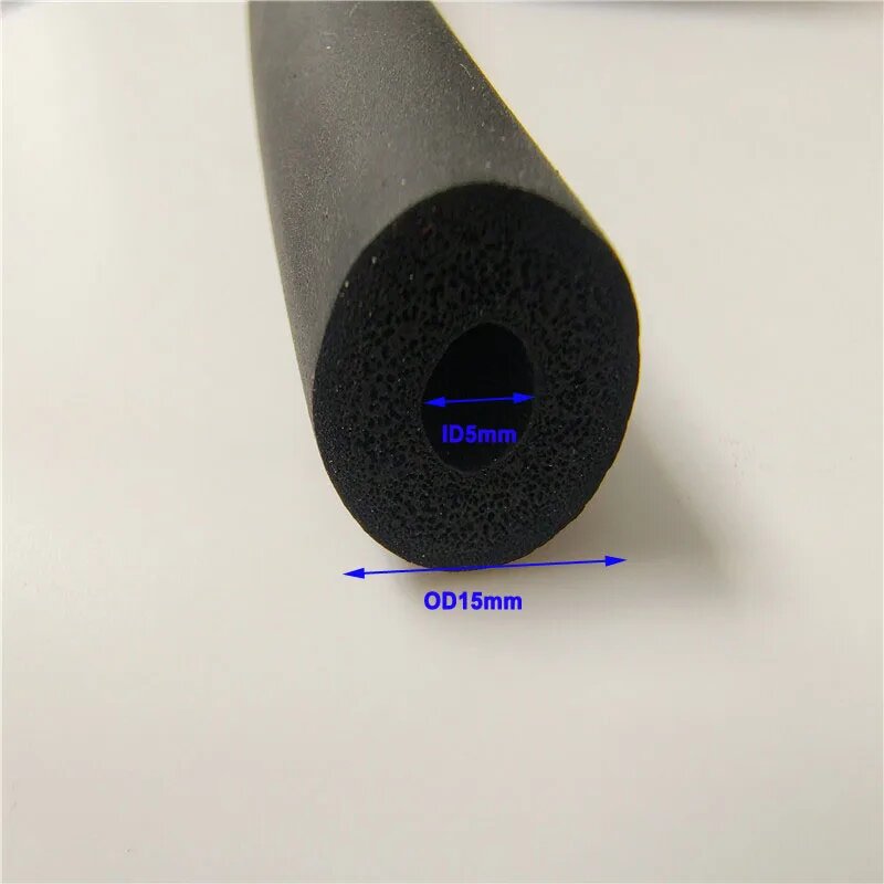 Пенообразная лента EPDM SHININGHAIDER 2 мм x 8 мм Length 5M, Black ID5mm OD15mm