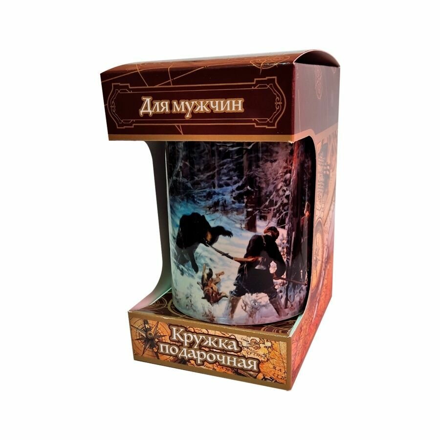 ABIGAIL Чай черный листовой, Кружка Для мужчин "Охотнику" №3, 50 г