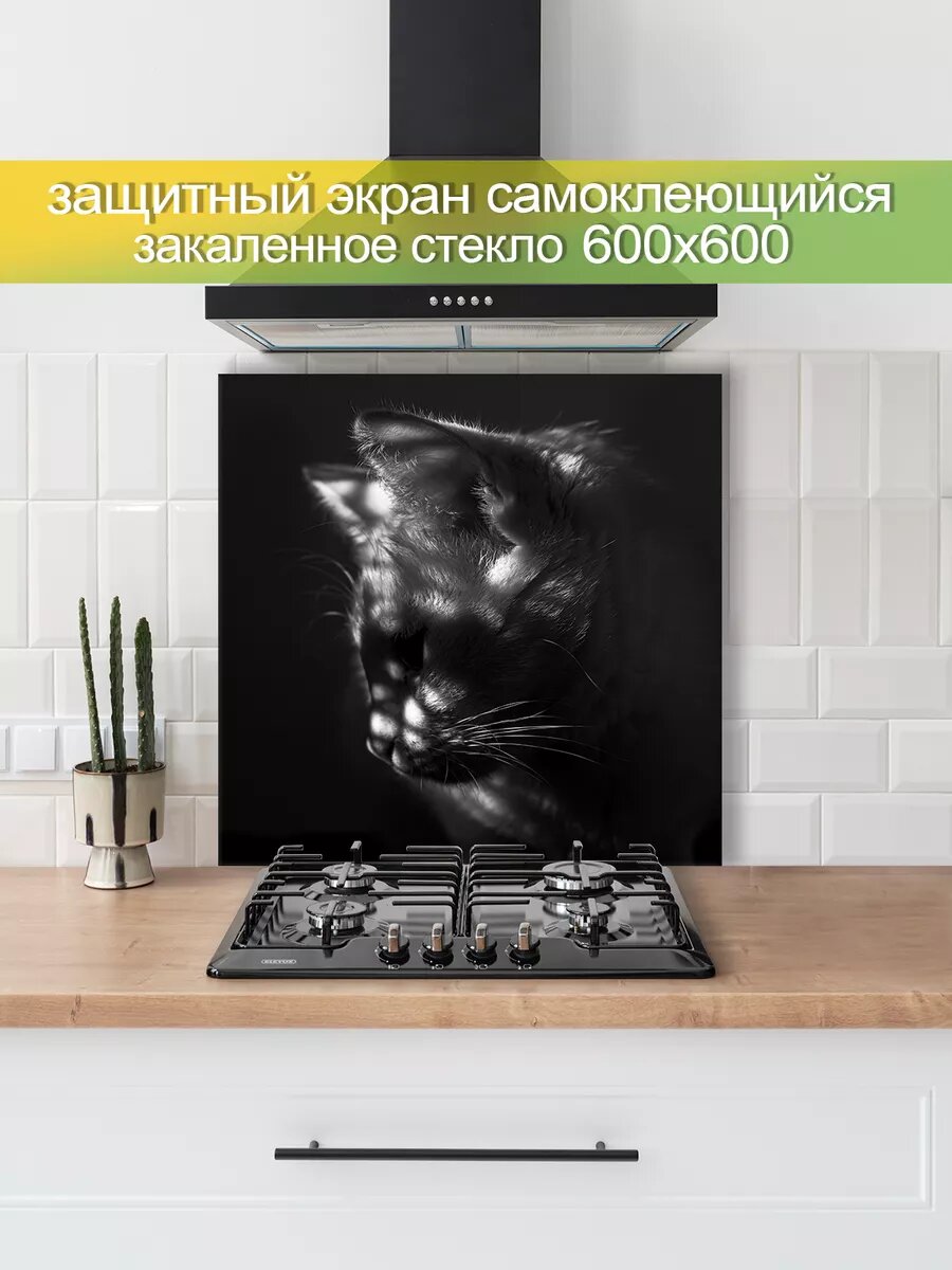 Фартук кухонный 600х600х4мм/Защитный экран для плиты