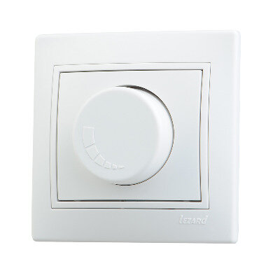 MIRA Диммер 500 Вт с фильтром и предохранит белый с белой вставкой (10шт/120шт)