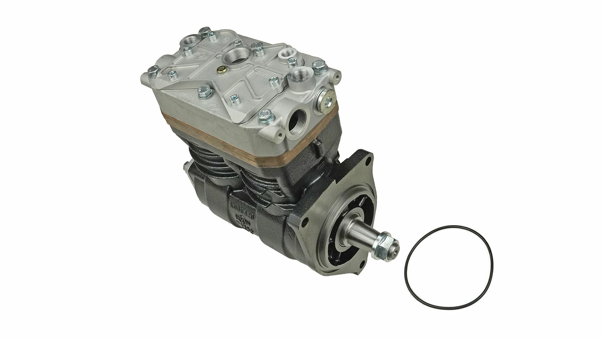 Компрессор пневмотормозов SHAANXI WP12 2х цилиндровый SHACMAN X3000 (612630030405)