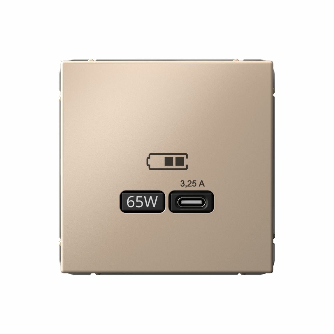 Systeme Electric ArtGallery Песочная USB Розетка тип-С 65Вт высокоскор. заряд. QC, PD