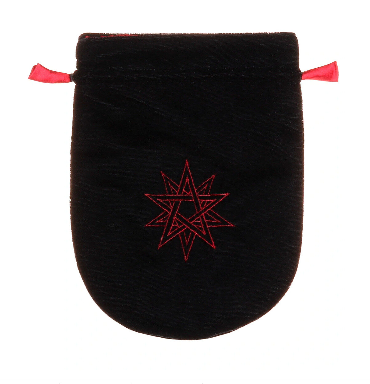 Мешочек для карт Таро Черная двойная пентаграмма
