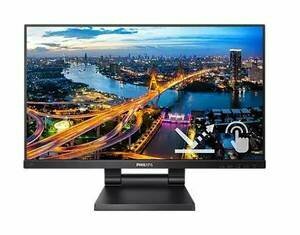 Монитор Philips монитор 21.5" PHILIPS 222B1TC/00 Black (IPS, Multi-Touch, 1920x1080, 75Hz, 4 ms, 178°/178°, 250 cd/m, 50M:1, +HDMI 1.4, +DisplayPort 1.2, +4xUSB 3.2, +MM, +регулировка по высоте)