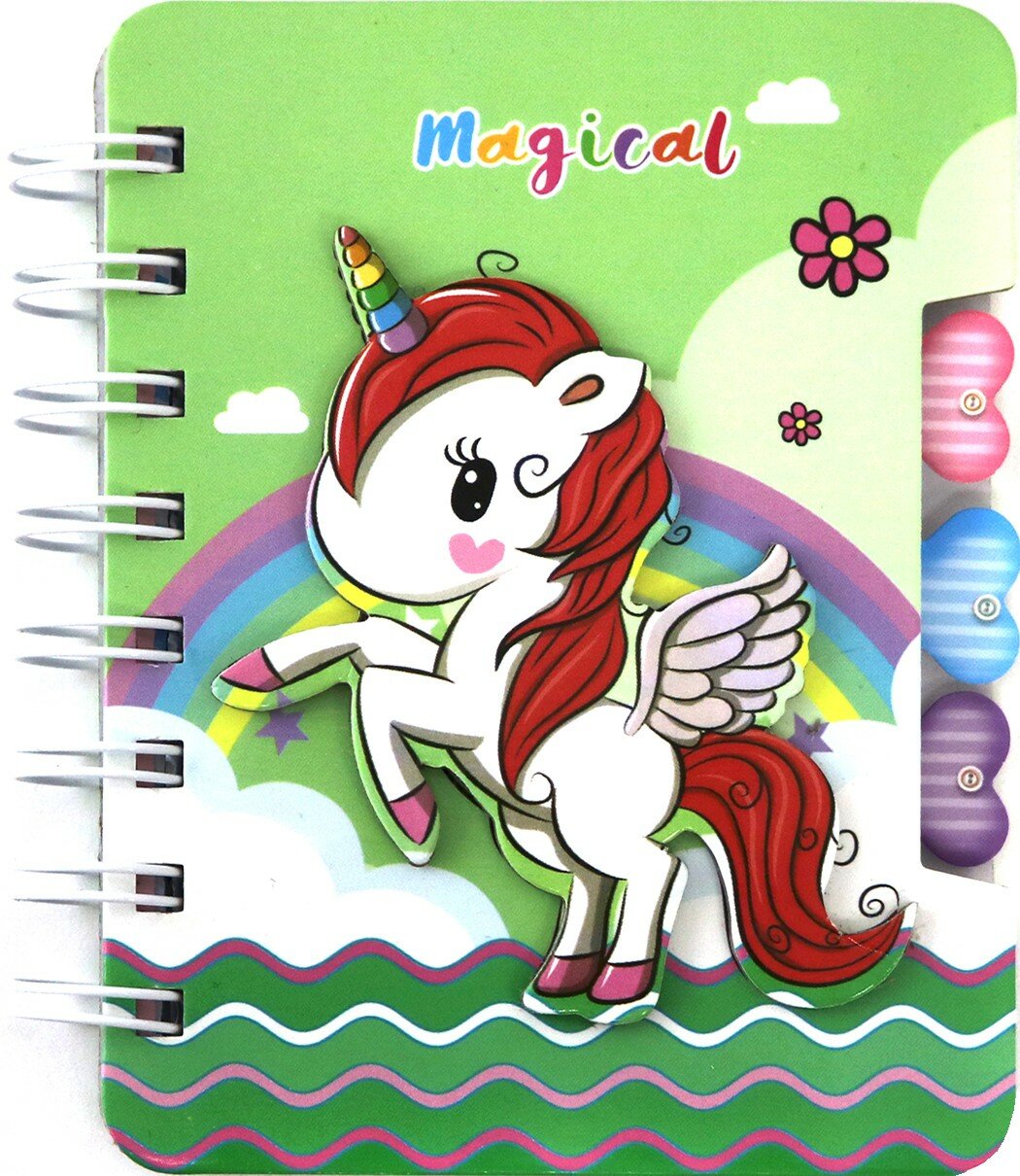 Блокнот "Unicorns" (А6, 60 листов, линия, в ассортименте) (M-3721)